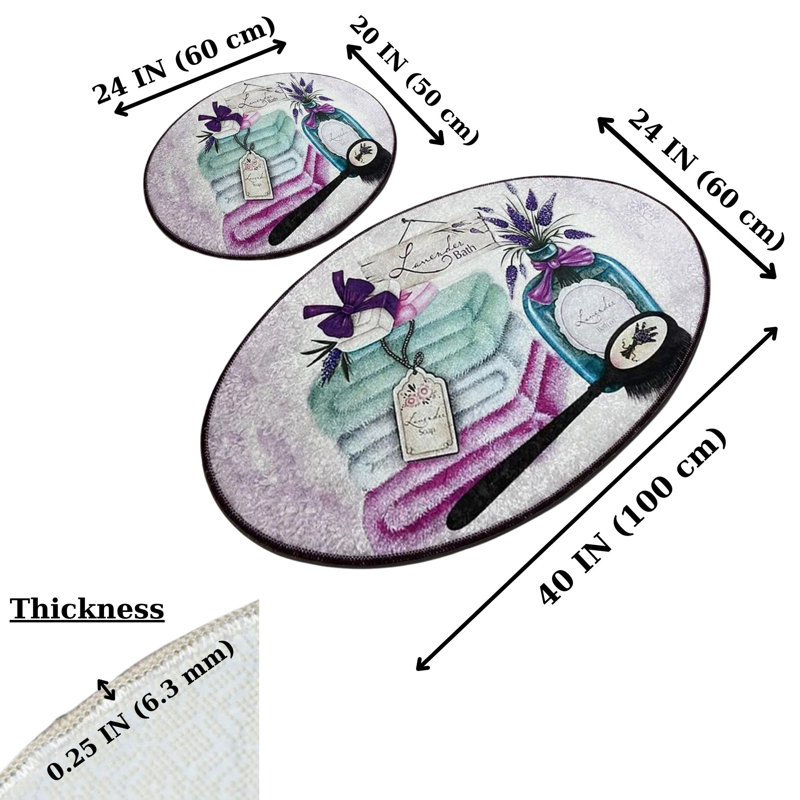 Winston Porter Lewana 2 Piece Bath Rug Set | Wayfair